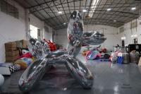 China Custom Giant Inflatable Mirror Dog 3m Reflective PVC Cartoon Model for Outdoor Event Decor for sale