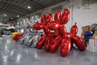 China Custom Giant Inflatable Mirror Dog 3m Reflective PVC Cartoon Model for Outdoor Event Decor for sale