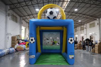 China Custom PVC Inflatable Soccer Goal 5x3x3m with Blower for Competitive Games for sale