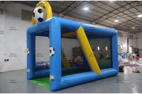 China Custom PVC Inflatable Soccer Goal 5x3x3m with Blower for Competitive Games for sale