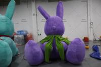 China Custom 10ft Inflatable Plush Rabbit Easter Decoration with Built-in Blower 210D Oxford Cloth for sale