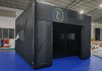 China Portable Inflatable Golf Simulator Tent 4.6x5.25x3.3m PVC Airtight Enclosure with Hitting Screen for sale