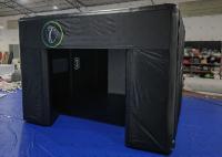 China Portable Inflatable Golf Simulator Tent 4.6x5.25x3.3m PVC Airtight Enclosure with Hitting Screen for sale