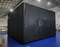 China Portable Inflatable Golf Simulator Tent 4.6x5.25x3.3m PVC Airtight Enclosure with Hitting Screen for sale