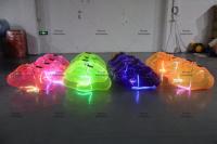 China Customizable Glowing Clear PVC Inflatable Cloud Balloon with LED Light Strip 1m 1.5m 1.8m for Party Decoration for sale