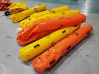 China Custom PVC Inflatable Water Buoy 1.88m for Swimming Open Water Sea Marker with Pocket for sale