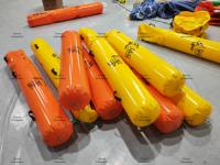 China Custom PVC Inflatable Water Buoy 1.88m for Swimming Open Water Sea Marker with Pocket for sale