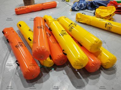 China Custom PVC Inflatable Water Buoy 1.88m for Swimming Open Water Sea Marker with Pocket for sale