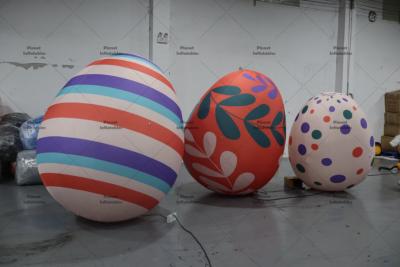 China Customized Giant Inflatable Easter Egg 200cm Festival Event Decoration with Built-in Fan for sale