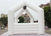 China White Custom Inflatable Arch with LED Lighting | Double Stitch Sewing | 110V/220V AC Power | Event Advertising Structure for sale