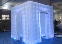 China 2.5m Inflatable Photo Booth with Colorful LED Lights -20°C to 60°C Working Temperature & 2 Doors with Curtain for sale