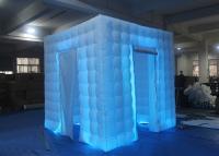 China 2.5m Inflatable Photo Booth with Colorful LED Lights -20°C to 60°C Working Temperature & 2 Doors with Curtain for sale