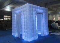 China 2.5m Inflatable Photo Booth with Colorful LED Lights -20°C to 60°C Working Temperature & 2 Doors with Curtain for sale