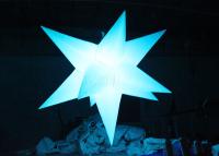 China Hanging Inflatable LED Star 0.9m-2.5m Diameter with 5W Color-Changing Lights for Party Decorations for sale