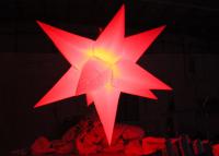 China Hanging Inflatable LED Star 0.9m-2.5m Diameter with 5W Color-Changing Lights for Party Decorations for sale