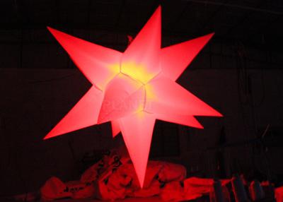 China Inflatable LED Star 0.9m 2.5m Diameter Color Changing Hanging Party Decoration with Remote for sale