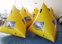 China Custom Inflatable Race Buoys 1x1m to 2x2m with 0.6mm PVC Tarpaulin and 3-5 Year Service Life for sale