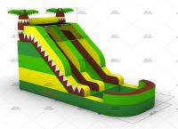 China Custom Inflatable Kids Toddler Slide 6.3x2.85x3.8m PVC Tarpaulin for Pool for sale
