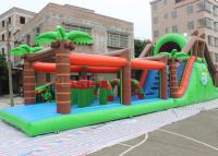 China Waterproof Inflatable Obstacle Course 17.3×3.6×4.7 Meters with 0.55mm PVC Material and CE/UL Certification for sale