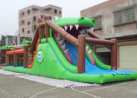 China Waterproof Inflatable Obstacle Course 17.3×3.6×4.7 Meters with 0.55mm PVC Material and CE/UL Certification for sale
