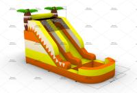 China Mini Inflatable Water Slide with Pool 6.3x2.85x3.8m PVC Tarpaulin for Kids Party for sale