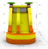 China Mini Inflatable Water Slide with Pool 6.3x2.85x3.8m PVC Tarpaulin for Kids Party for sale