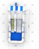 China Large Inflatable Water Slide with Pool 6.3m x 2.85m for Home Party Event Use for sale