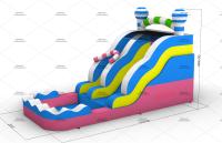 China Inflatable Water Slide with Pool 6.3m x 2.85m x 3.6m for Kids Party Bounce for sale