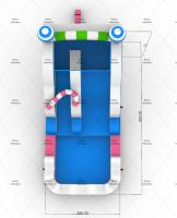 China Inflatable Water Slide with Pool 6.3m x 2.85m x 3.6m for Kids Party Bounce for sale