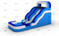 China Inflatable Water Slide 6x2.85x3.5m Dual Lane PVC Tarpaulin Outdoor Play for sale