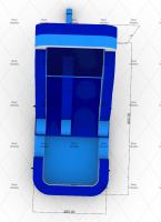 China Inflatable Water Slide 6x2.85x3.5m Dual Lane PVC Tarpaulin Outdoor Play for sale