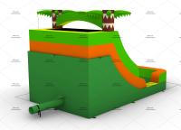 China Wholesale Colorful Inflatable Water Slide with Pool 6x2.85x3.2m for Family Fun for sale