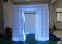 China 2.5x2.5x2.5m Outdoor LED Inflatable Photo Booth Tent with Double-Triple Stitches and Custom Colors for sale