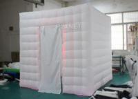 China Portable Inflatable Photo Booth 2.5x2.5x2.5m with LED Lighting and Remote Control for Weddings and Events for sale