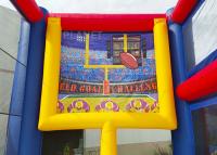 China 30x20x20ft Inflatable Football Challenge Field Game with Dual Playing Areas and 0.55mm PVC Construction for sale