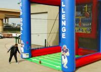 China 30x20x20ft Inflatable Football Challenge Field Game with Dual Playing Areas and 0.55mm PVC Construction for sale