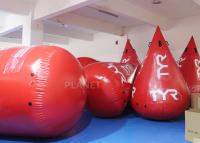 China Inflatable Swim Buoy Cone Marker 1.5M 1.8M 2M PVC Vinyl Water Floating Buoy for Swimming Events for sale