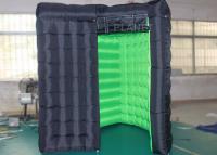 China Special Shape Black Inflatable LED Photo Booth 8x8x8ft with 110V/220V Power for Events and Weddings for sale