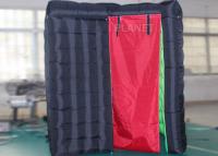 China Special Shape Black Inflatable LED Photo Booth 8x8x8ft with 110V/220V Power for Events and Weddings for sale