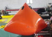 China Fire Proof Inflatable Triangle Marker Buoy 0.6mm PVC 2 Years Warranty for sale