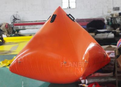 China Fire Proof Inflatable Triangle Marker Buoy 0.6mm PVC 2 Years Warranty for sale