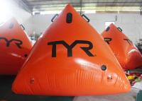 China Fire Proof Inflatable Triangle Marker Buoy 0.6mm PVC 2 Years Warranty for sale