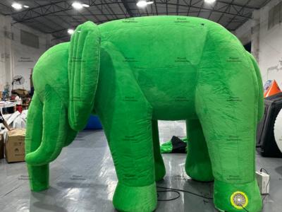 China Giant Inflatable Plush Elephant 3m Height Outdoor Promotional Advertising Display with Built-in Blower for sale
