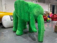 China Giant Inflatable Plush Elephant 3m Height Outdoor Promotional Advertising Display with Built-in Blower for sale