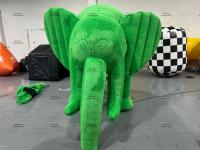 China Giant Inflatable Plush Elephant 3m Height Outdoor Promotional Advertising Display with Built-in Blower for sale