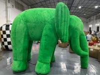 China Giant Inflatable Plush Elephant 3m Height Outdoor Promotional Advertising Display with Built-in Blower for sale