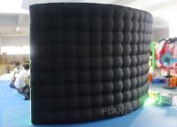 China 3x2.3m Colorful LED Inflatable Photo Booth Wall with Remote Control for Event Advertising for sale
