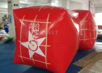 China Square Inflatable Marker Buoy - PVC/TPU Floating Water Buoy with 3-Year Warranty for Ocean and Triathlon Use for sale