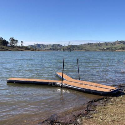 China Inflatable Y Pontoon Jet Ski Dock 6m Heavy Duty PVC Floating Platform for Boat Lake for sale