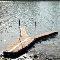 China Inflatable Y Pontoon Jet Ski Dock 6m Heavy Duty PVC Floating Platform for Boat Lake for sale